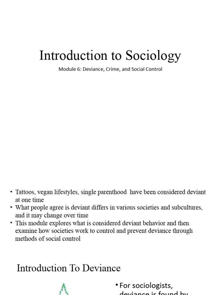 Sociology 06 Deviance,+Crime,+and+Social+Control | PDF | Deviance ...
