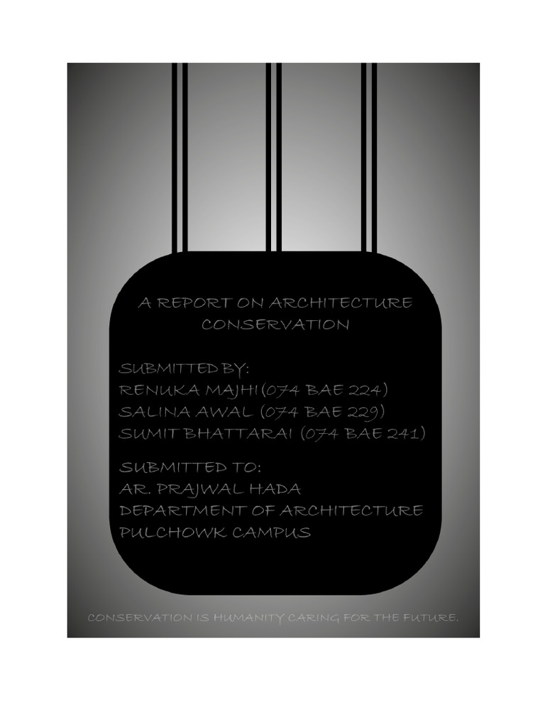 Architecture Conservation Report On Harisiddhi Temple, Lagan Thura and ...