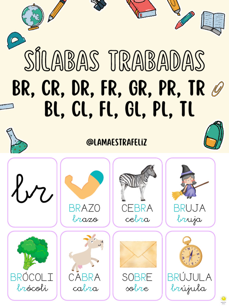 Sílabas Trabadas | PDF