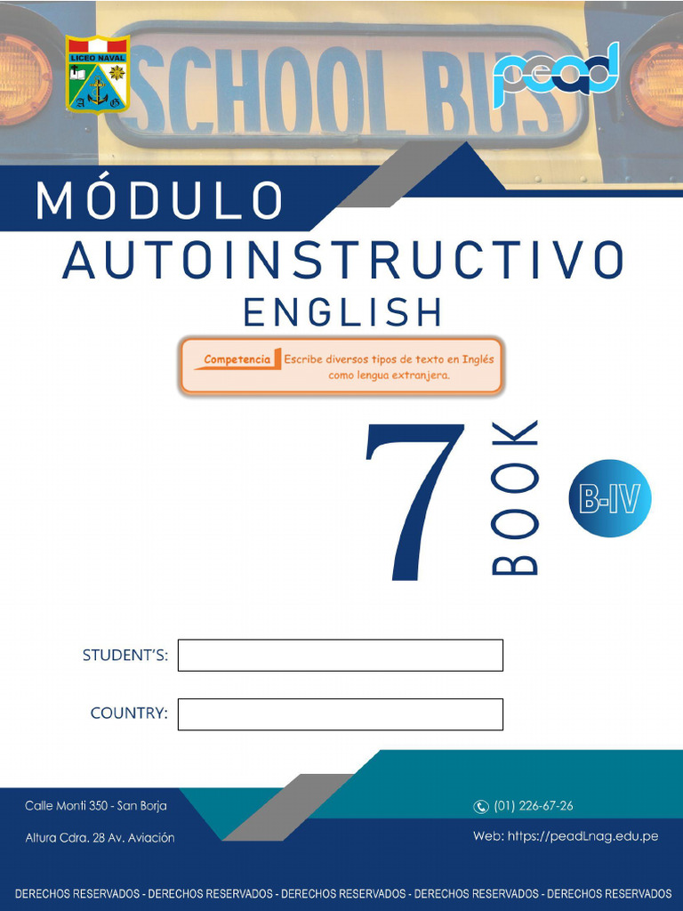 ModAut Ing 1sec IVBim - COMP. 3 (SELF-INSTRUCTIONAL MODULE) 2023 | PDF | Léxico | Comunicación ...