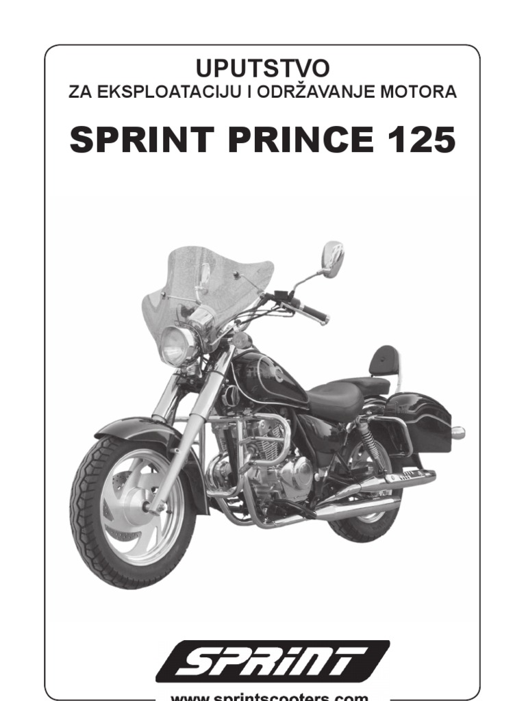 Uputstvo - Sprint Prince 125 | PDF | Technology & Engineering