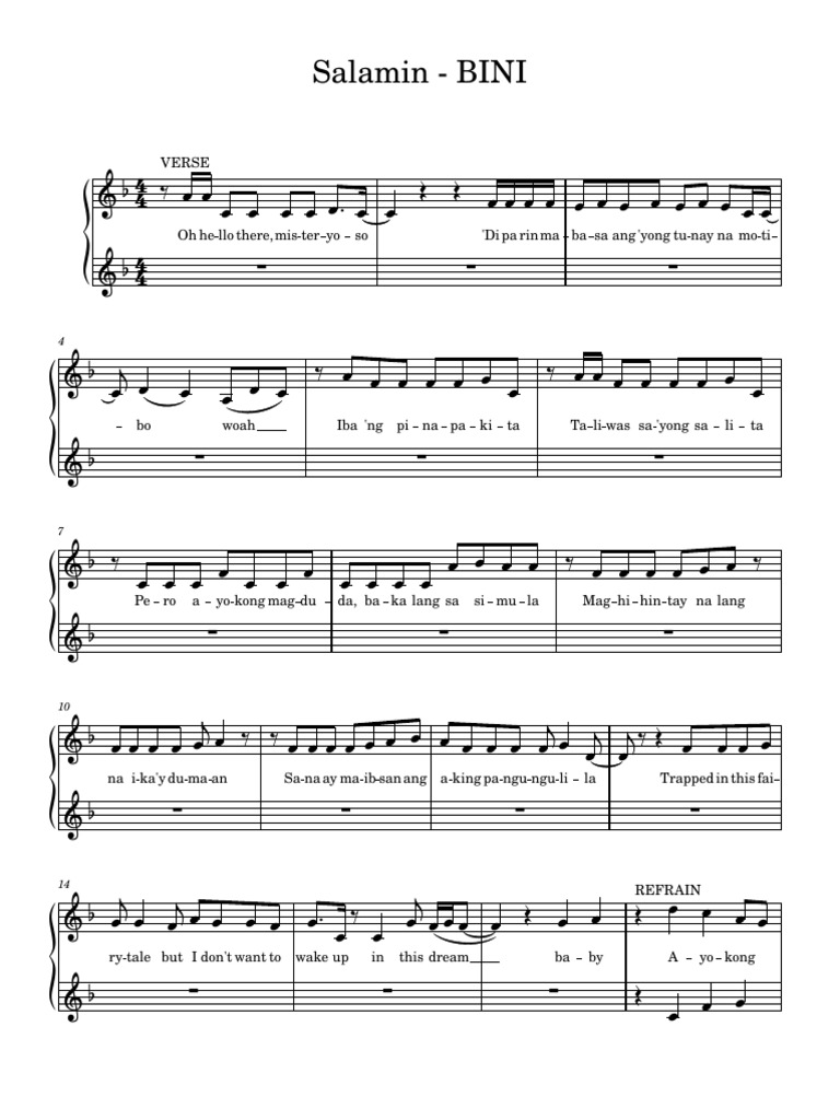 Salamin - BINI | PDF