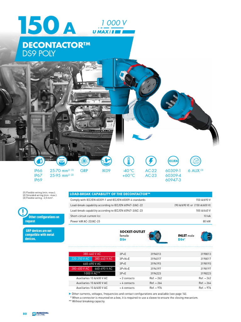 MARECHAL DS9 DECONTACTOR RANGE EN | Download Free PDF | Electrical ...