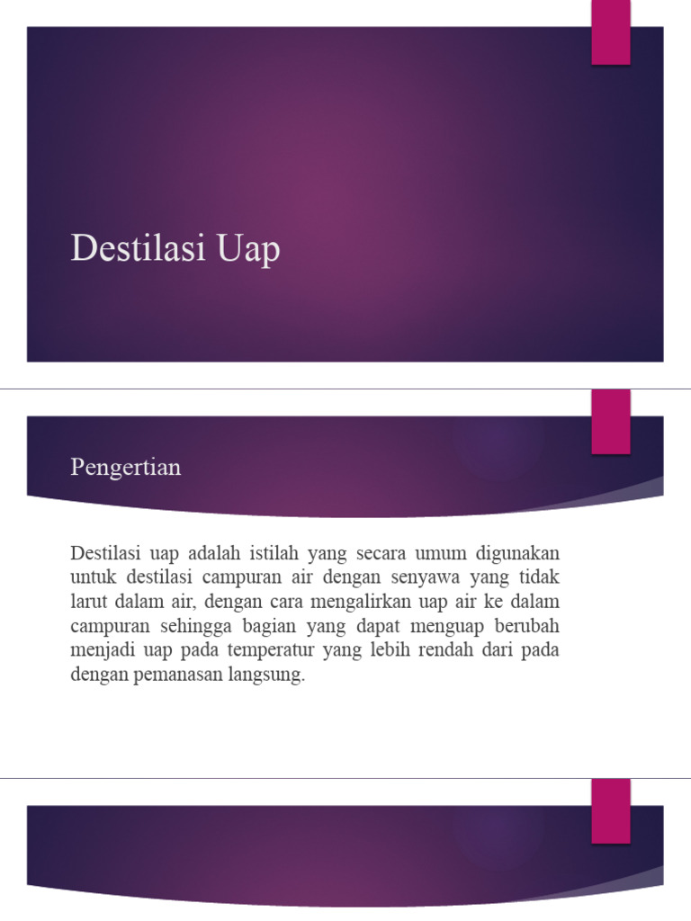 Destilasi Uap | PDF