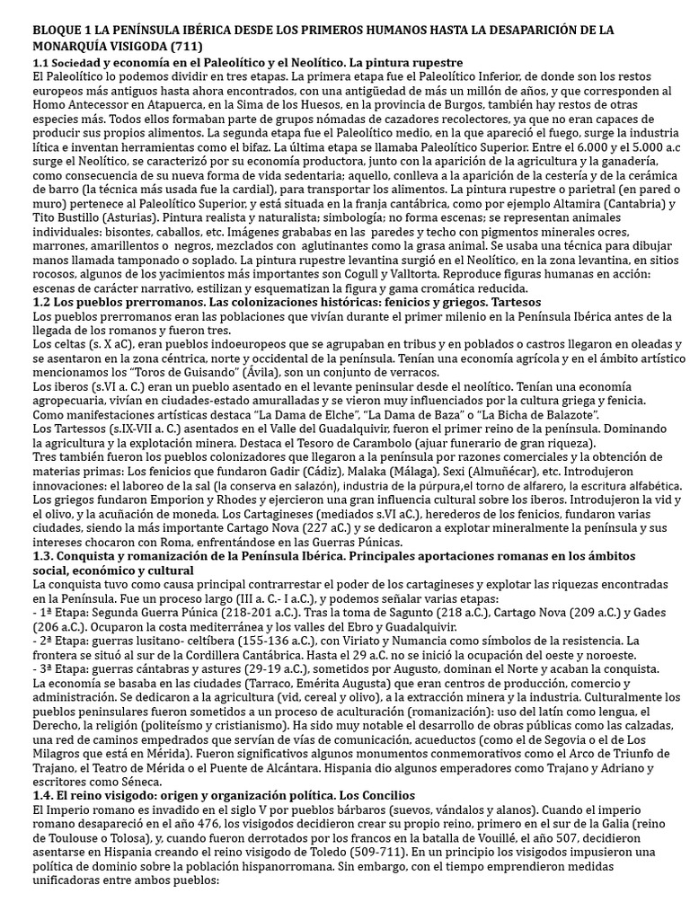 Bloque 1 Historia De España Pdf Al Andalus