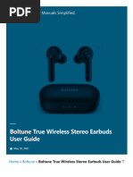 Ltinist BX27 Wireless Stereo Earphones Users Guide en | PDF ...