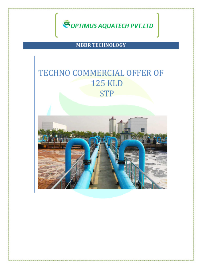 125 KLD STP Offer Achievers Engicon | PDF | Sewage Treatment | Water ...
