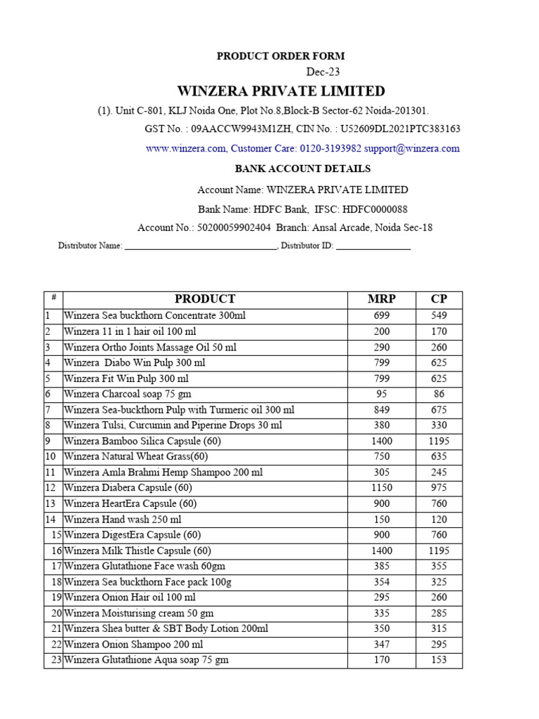 Dec Order Form PDF 1 | PDF