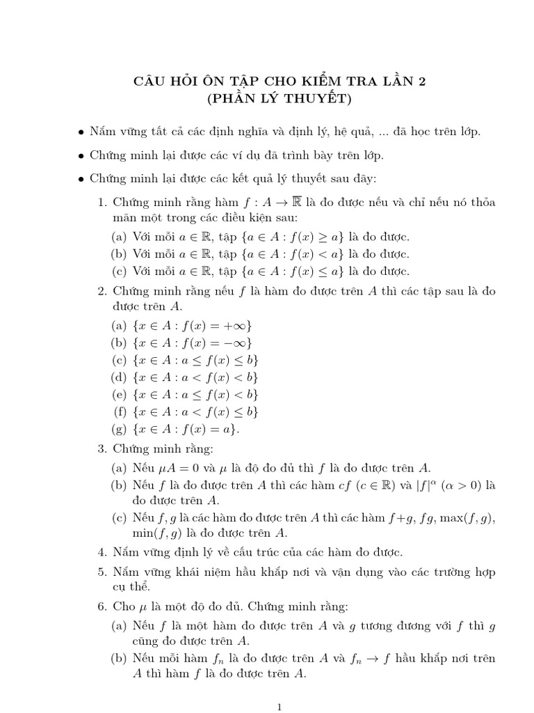 De Cuong On Tap Kiem Tra Lan 2 - Phan Ly Thuyet | PDF