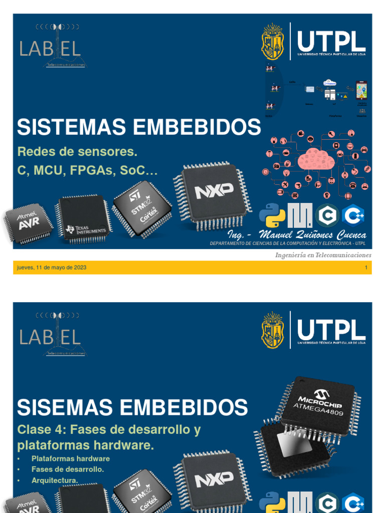 Pres S e Utpl 2023 4 Ib | PDF | Microcontrolador | Unidad Central de ...