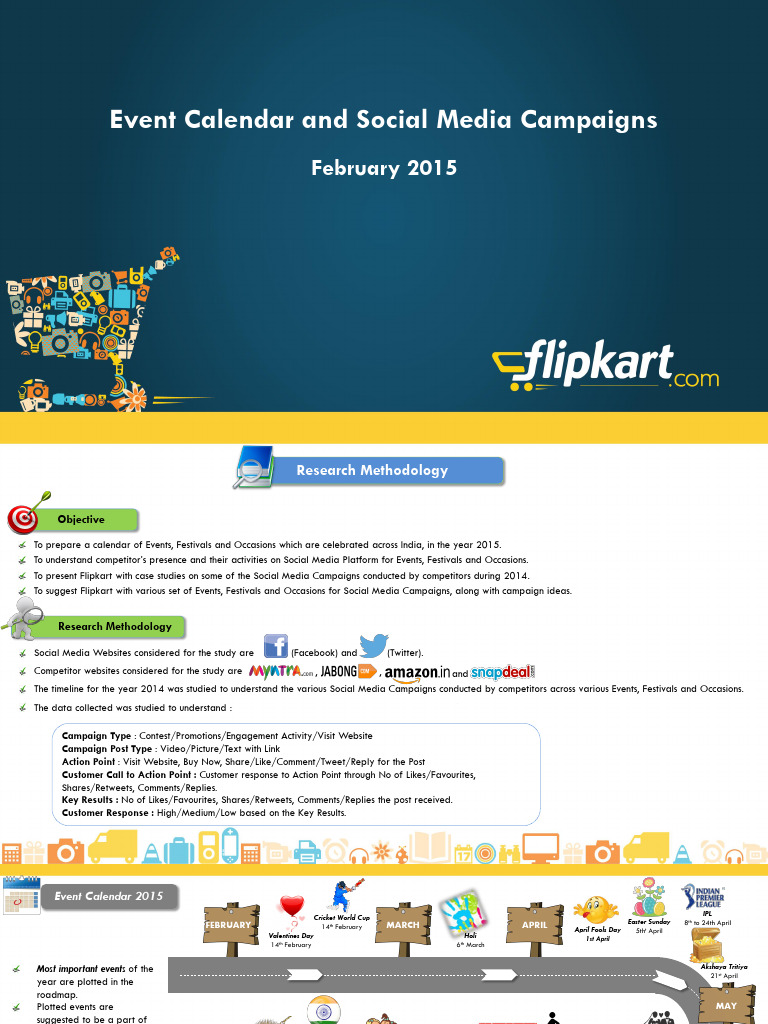 Flipkart_Event Calendar and Social Media Campaign | PDF | Wedding ...