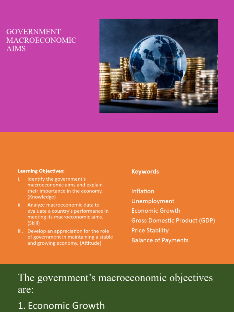 Government Macroeconomic Objectives Explained | PDF | Macroeconomics ...