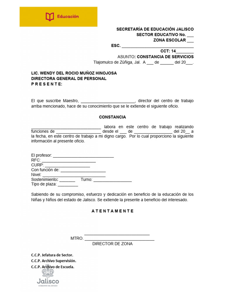 Ejemplo de Constancia para Cambio | PDF | Crecimiento personal y ...