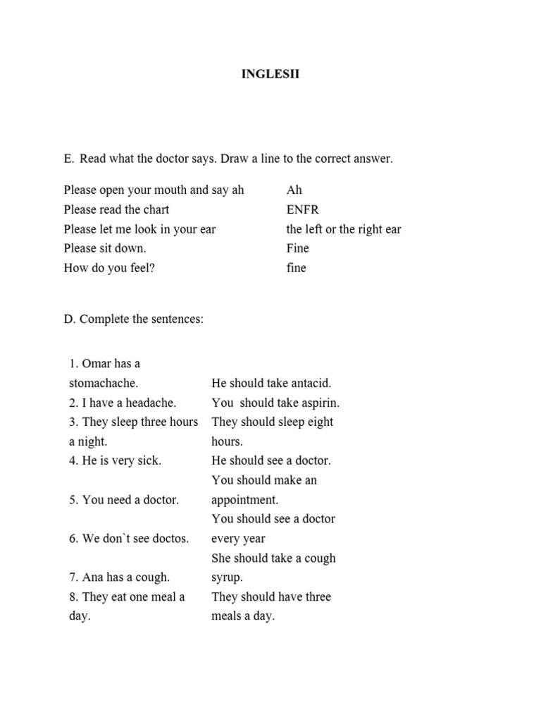 Exercises - of The - Task4 - ENGLISH04 | Download Free PDF | Diseases And Disorders