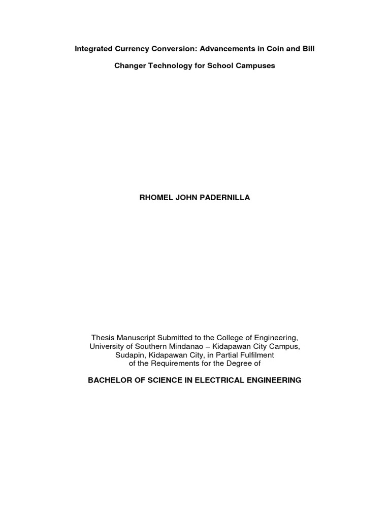 Ee 326 Research Outline Padernilla Rhomel John Final | PDF | Power ...