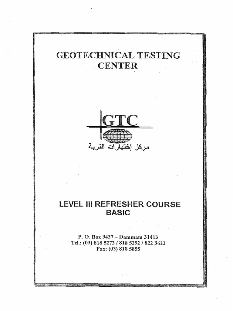 Level Iii Refresher Course Basic | PDF
