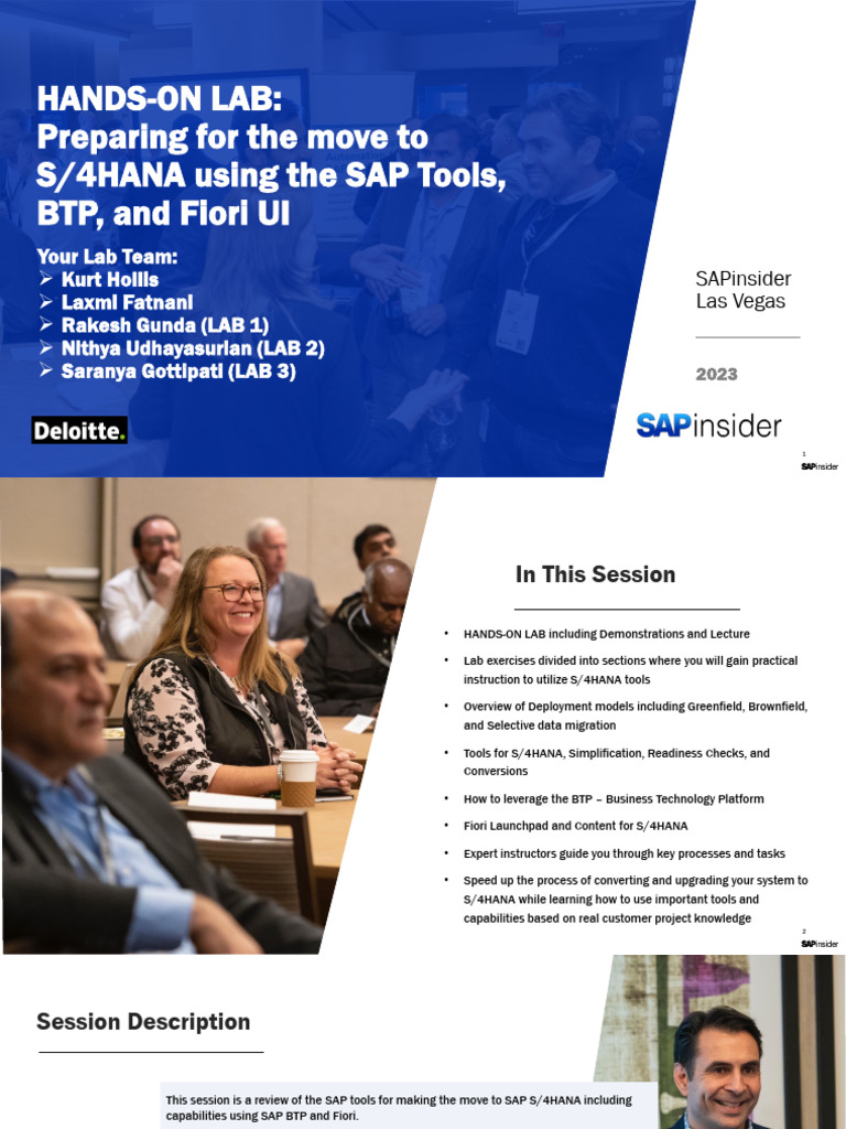Hands On Lab Tools For S4hana Monday 9am V5 Final | PDF | Cloud Computing | Enterprise Resource ...