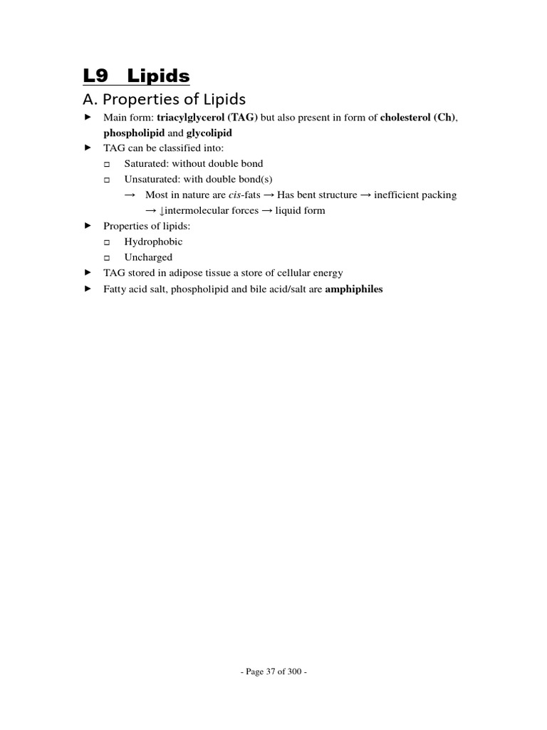 X Metabolism - Ryan Ho Notes | PDF | Lipoprotein | Cholesterol