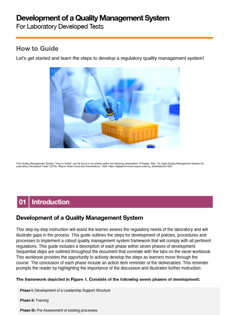Quality Management System LLS | PDF | Verification And Validation ...