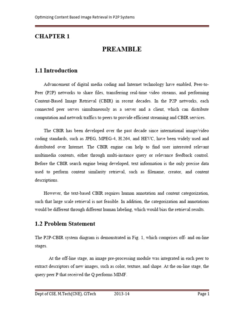 Optimizing Content Based Image Retrieval in P2P Systems | PDF | Image Segmentation | Information ...