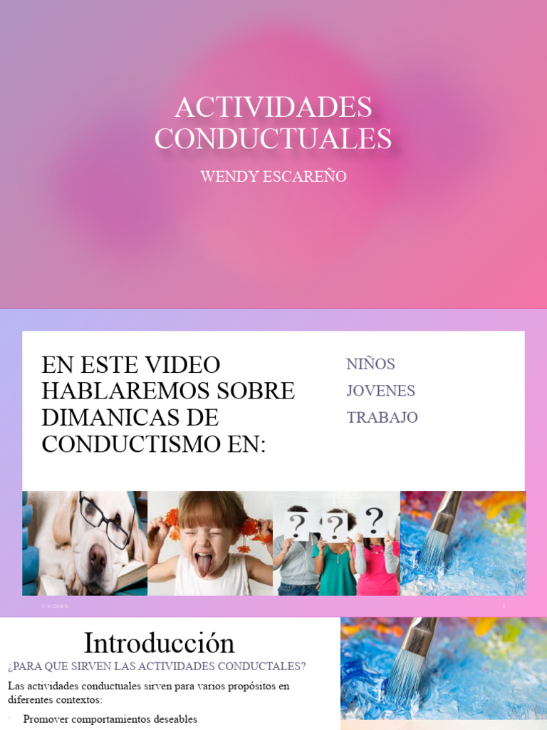 Actividades Conductuales Video | PDF | Aprendizaje | Comportamiento