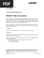 Proxel GXL Antimicrobial: Arch® Biocides | PDF | Antimicrobial | Paint