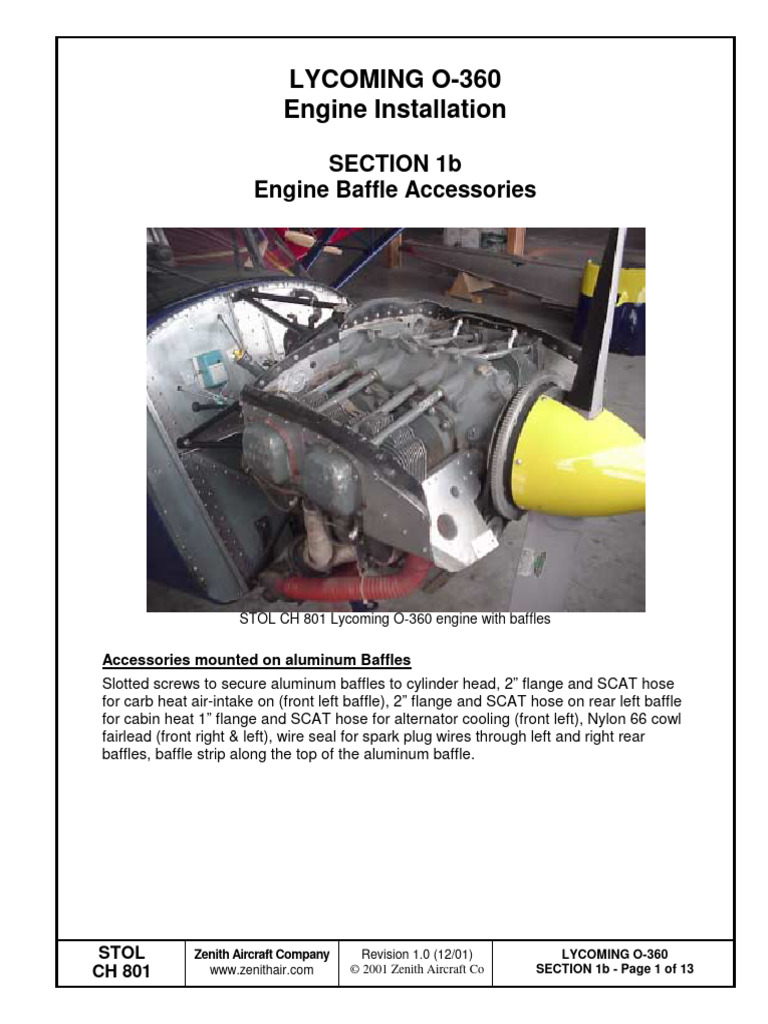 Lyc 0360 Baffles 1b | PDF | Rivet | Nut (Hardware)