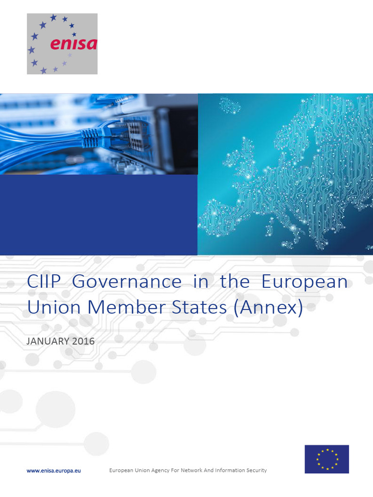Ciip Governance in The Eu Annex | PDF | Computer Security | Security