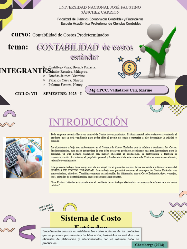 Sistema de Costos Estándar | Descargar gratis PDF | Business | Presupuesto