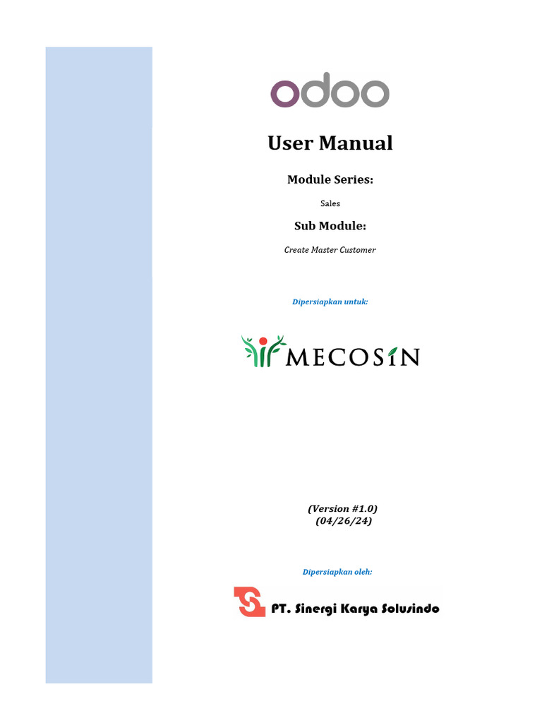 Sales - Create Master Customer | PDF | Written Communication