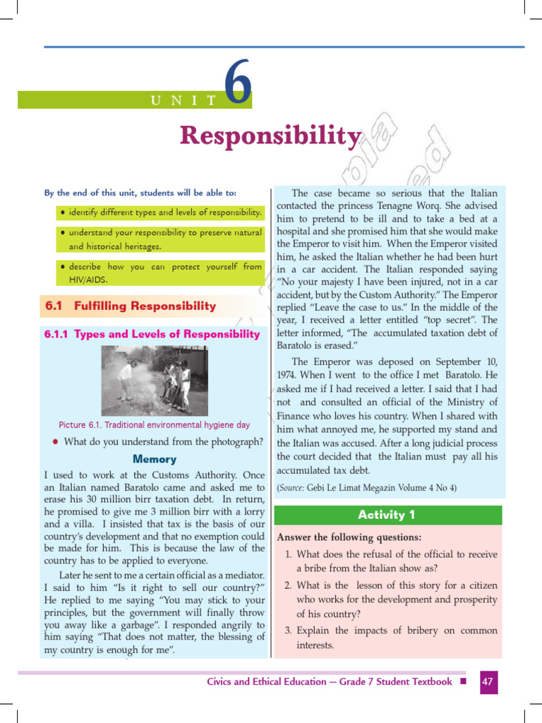 7 Unit6 | Download Free PDF | Citizenship | Hiv/Aids