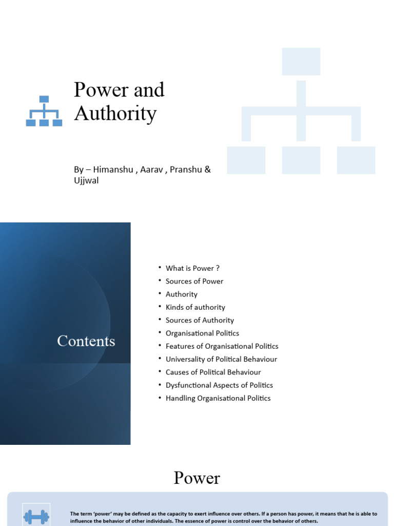 Power and Authority | PDF | Power (Social And Political) | Behavioural ...