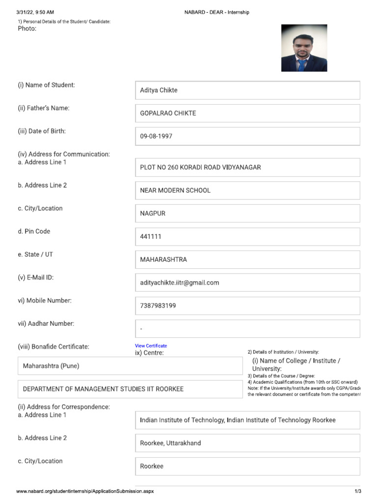 Nabard Application | PDF