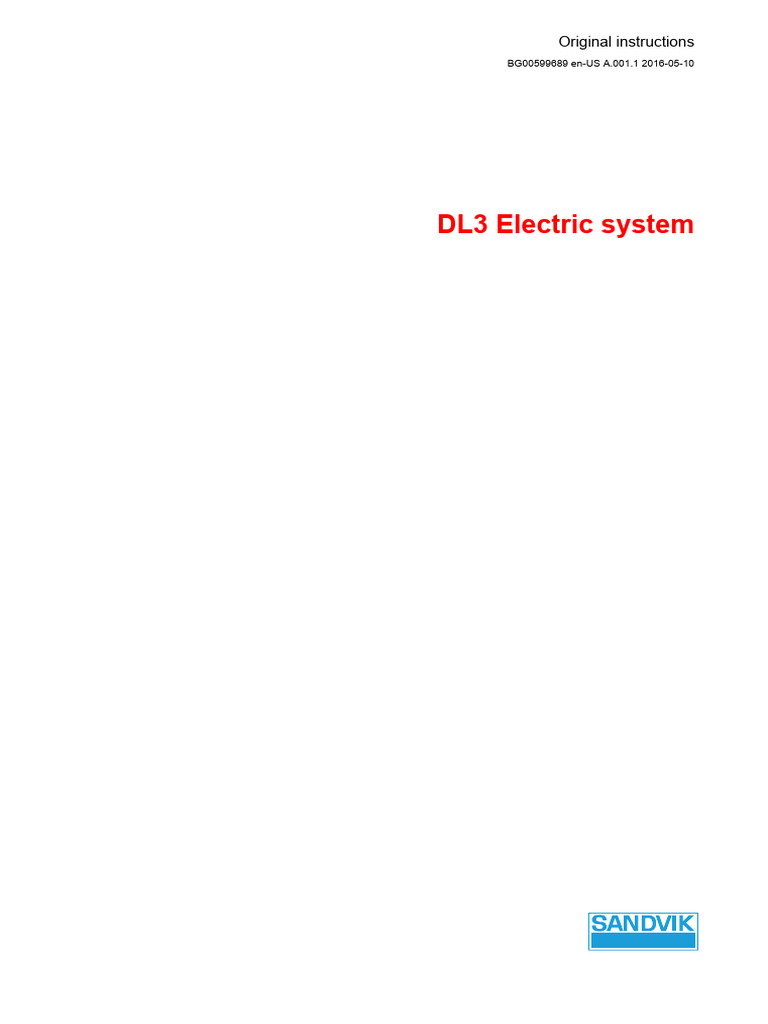 Electric Sandvik 311 | PDF | Power Supply | Switch