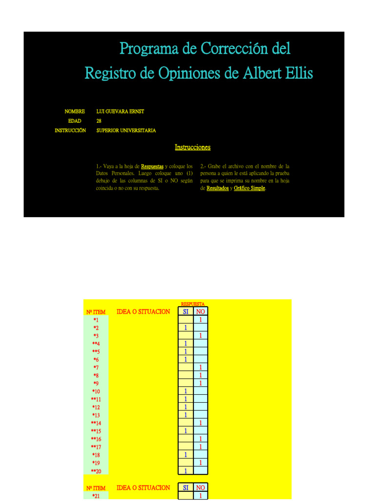 Test Ellis | PDF