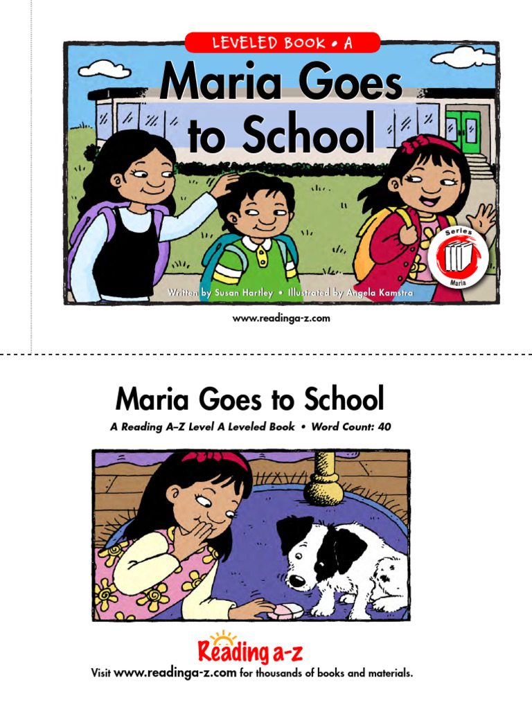 Maria's First Day at School | PDF | Learning | Linguistics