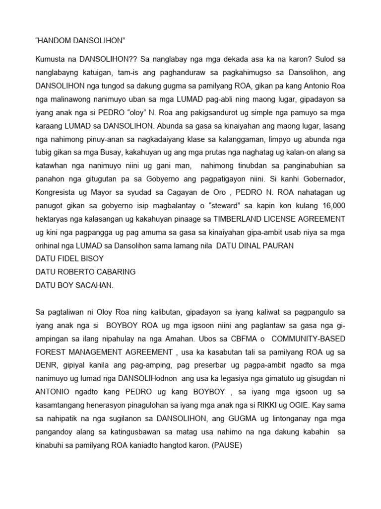 Final Script Handom D Avp | PDF