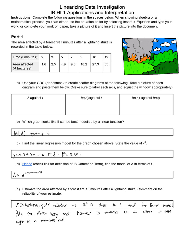 Linearizing Data Investigation Questions | PDF | Planets | Orbit