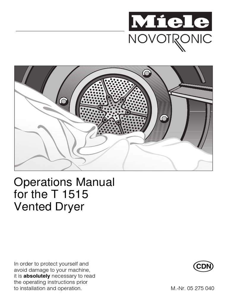 Miele Manual 49923 | Download Free PDF | Clothes Dryer | Textiles