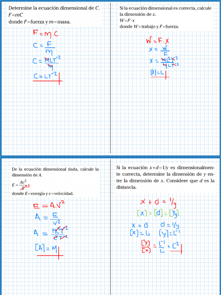 Análisis Dimensional | PDF