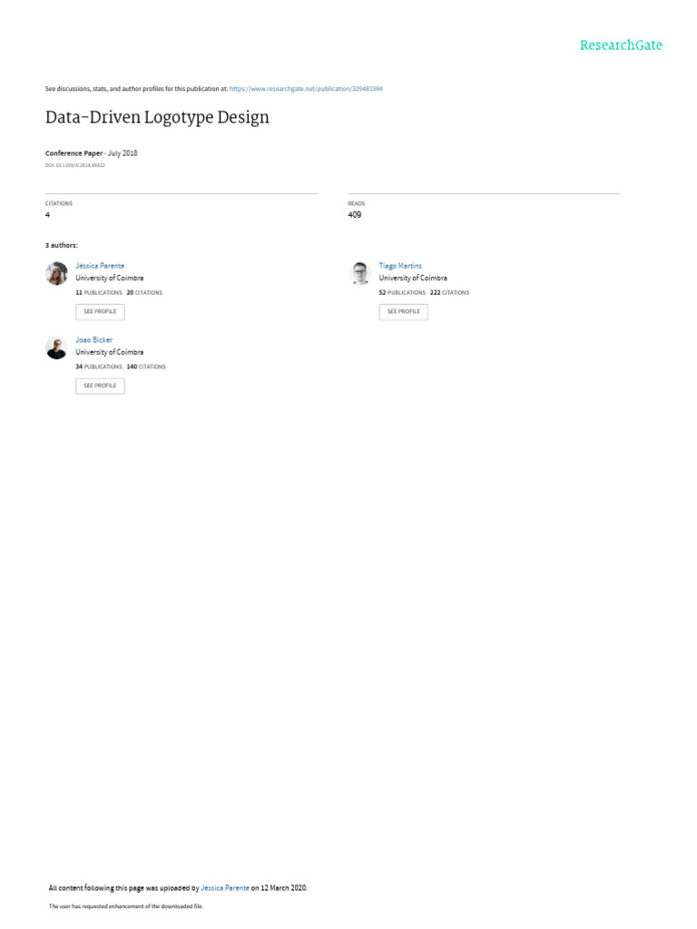 Data Driven Logotype Design | PDF | Typography | Typefaces