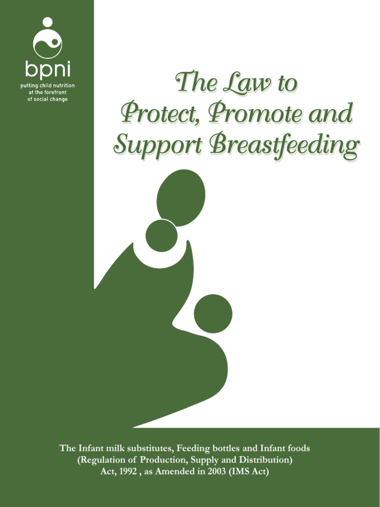 Bpni Law Book Ims Act | PDF | Breastfeeding | Breast Milk