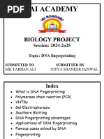 Dna Fingerprinting Investigatory Project 2024-25 Class-12 | PDF | Gel ...