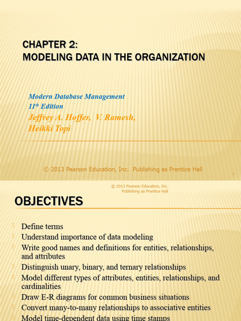 Chap 2 - Modeling Data in The Organization | PDF | Databases | Computing