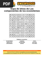 Sopa de Letras: Contaminación Ambiental | PDF | Contaminación ...