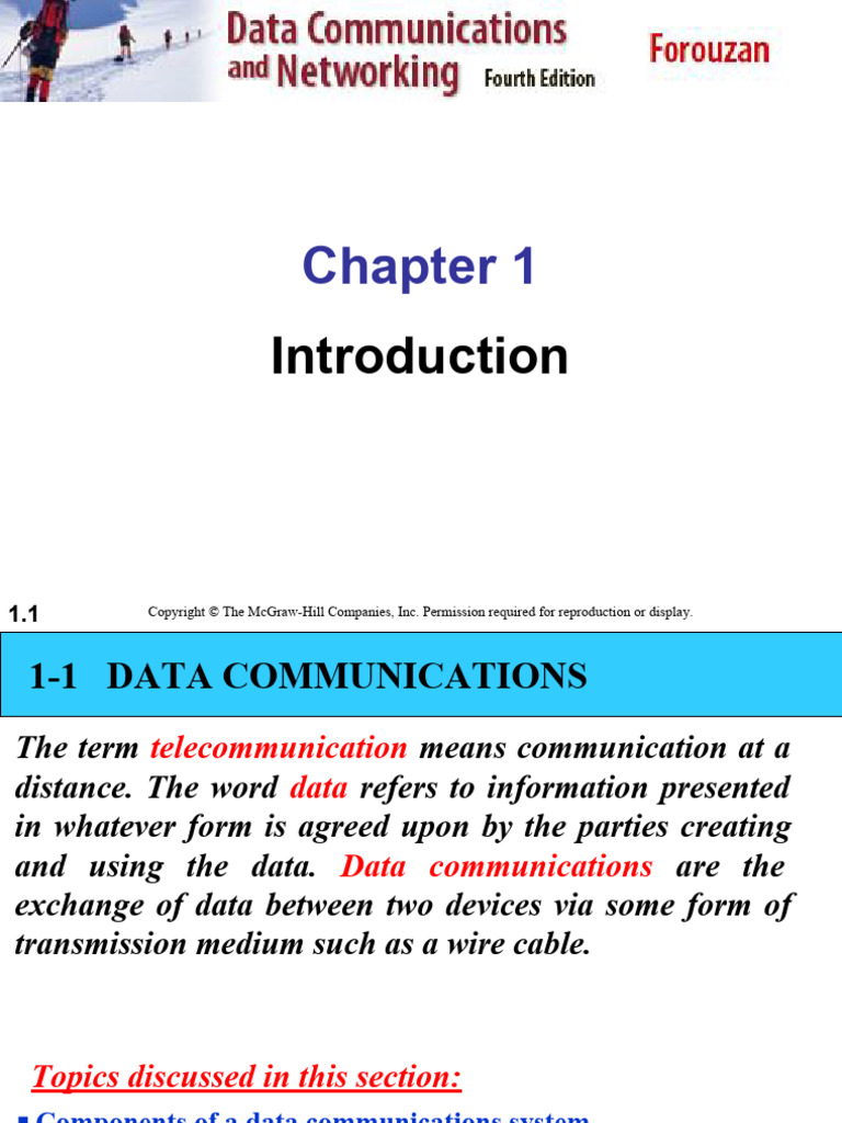 Data Communication Lecture 1 | PDF | Network Topology | Computer Network