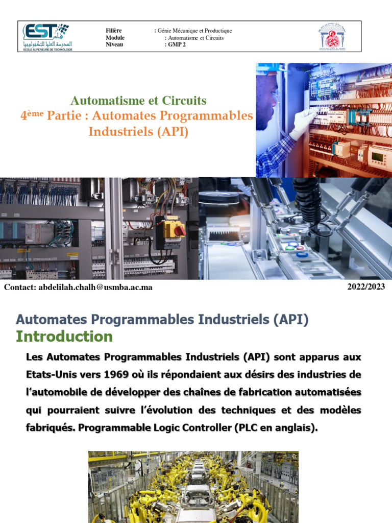 Automates Programmables Industriels (API) | PDF | Automate programmable ...