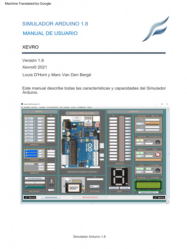 Userguide Arduinosimulator English 1 Descargar Gratis Pdf Arduino