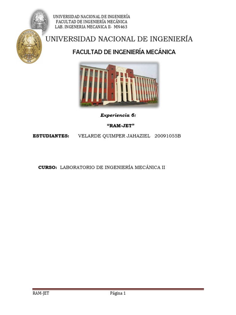 Introducción al Ram-Jet | PDF | Motor a reacción | Propulsión de naves espaciales
