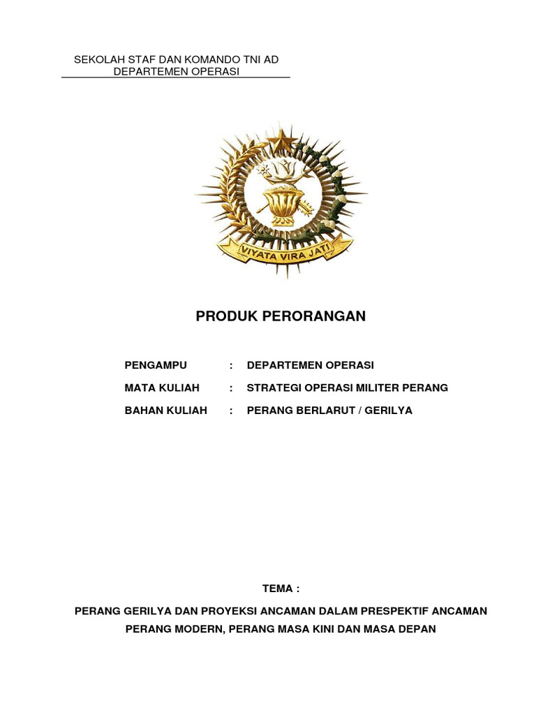 Strategi Perang Gerilya Modern | PDF